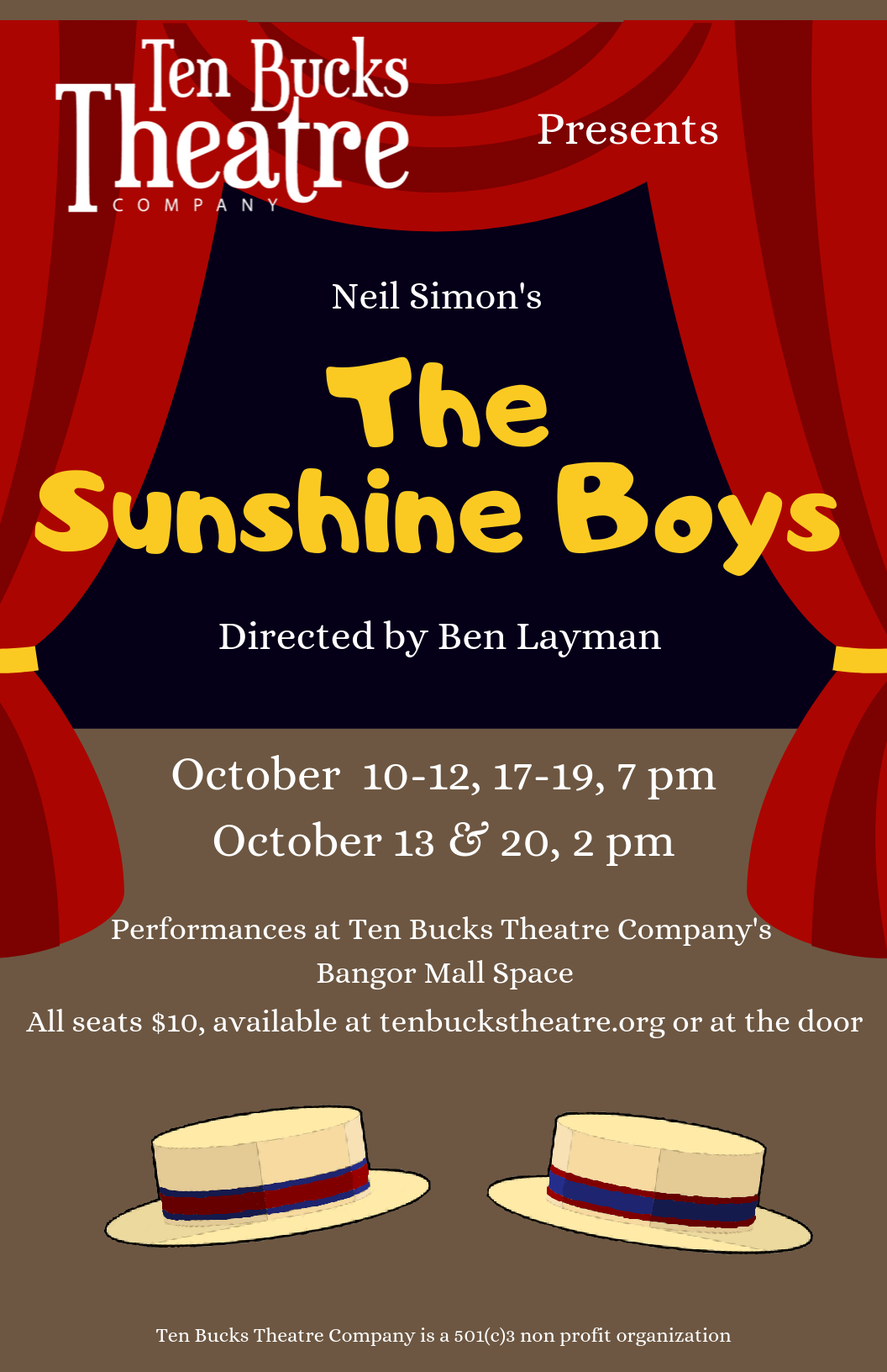 The Sunshine Boys | Ten Bucks Theatre Company